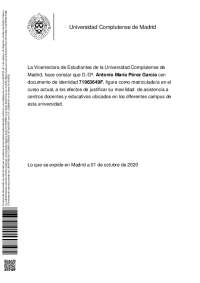 Matrícula ucm covid 19 - Docsity