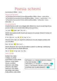 Schemi poesia (Versi, strofe, rime figure retoriche) | Schemi e mappe ...