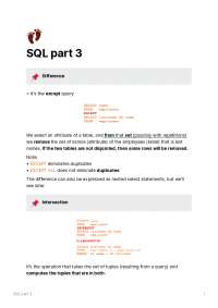 SQL - database relazionali - parte 3 - Docsity