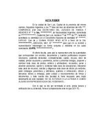 Modelo Acta Poder Para Juicio - Docsity