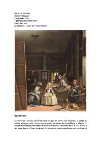 Comentario las meninas - Docsity