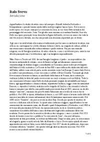 Italo Svevo (vita e opere) - Docsity