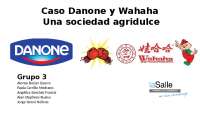 PRESENTACION DEL CASO DANONE WAHAHA - Docsity