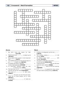 Esercizi inglese word formation B2 - Docsity