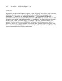 Texte n°1 - Charles Baudelaire , Au lecteur - Docsity