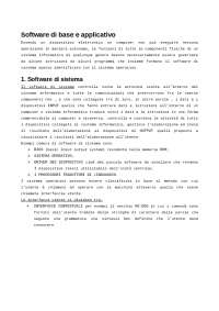 Software di base e applicativo - Docsity