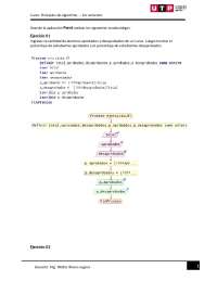 Ejercicios de algoritmo - Docsity