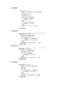 Ejercicios de algoritmo - Docsity