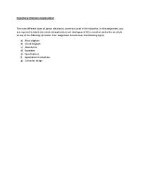 Assignment course Power electric - Docsity