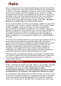 Italo Svevo: Vita, Opere, Poetica - Docsity