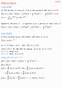 Formula di Taylor in due variabili - Docsity