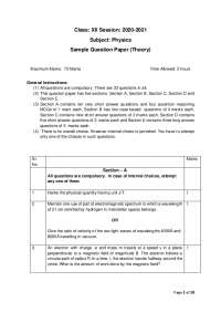 12 sample paper CBSE - Docsity