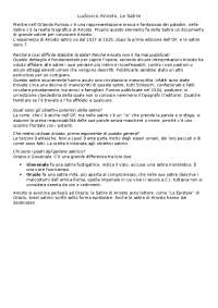 Satire di Ariosto, 1-3-4-5 - Docsity