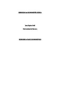 Ejercicios resueltos econometria - Docsity