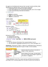 Riassunto Slides Ilaria Bartolini: Data Modelling and Multimedia Databases - Docsity