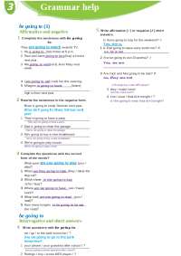 Be going to homework - Docsity