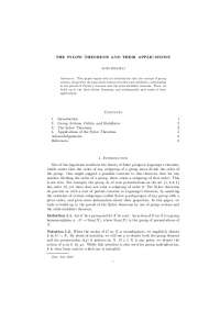 The Sylow Theorems and Their Applications - Docsity