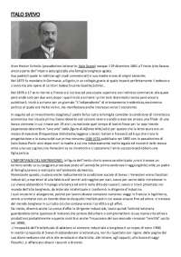 Vita e poetica di Italo Svevo - Docsity