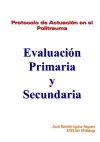 Evaluación primaria de primeros auxilios - Docsity