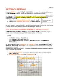 Contabilità Generale e Bilancio 1 - Docsity