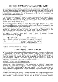 E MAIL FORMALE ED INFORMALE - Docsity