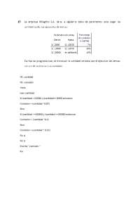 Ejercicio de programacion - Docsity