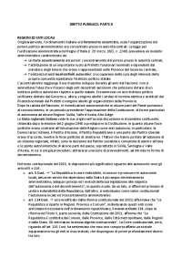 Appunti diritto pubblico - MAPS unimi - Docsity