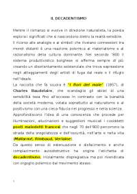 Il Decadentismo E Gabriele D Annunzio La Vita E Le Opere Docsity