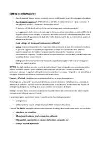 Setting e controtransfert | Appunti di Psicologia Dinamica | Docsity