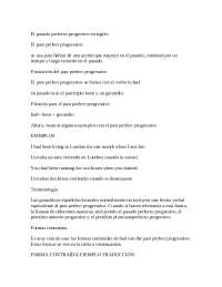 Ejercicios resueltos de pasado perfecto continuo - Docsity