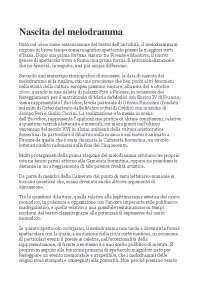 La nascita del Melodramma - Docsity