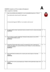 ESEMPIO PARZIALE FONDAMENTI PRIMO MODULO - Docsity