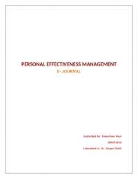 E journal soft skills - Docsity