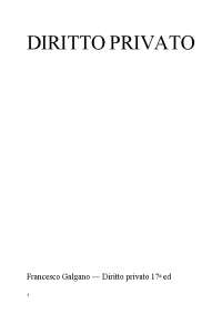 Diritto Privato (riassunto completo Galgano 2021) - Docsity