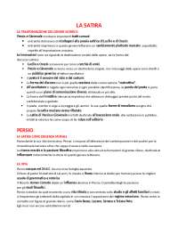 LA SATIRA, PERSIO E GIOVENALE - Docsity