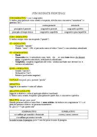 Schema coordinate e subordinate - Docsity