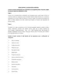 Lexico Formal para redaccion de textos - Docsity