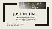Just in time resumen de la metodología - Docsity