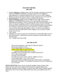 Riassunto '900 e Pirandello - Docsity