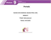 Actividad integradora 5 semana 3 modulo 9 - Docsity