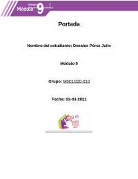 Actividad integradora 2 semana 1 modulo 9 - Docsity