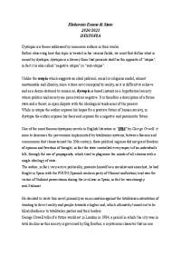 Distopia: elaborato di inglese - Docsity