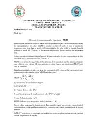 MLDT La diferencia de temperatura media logarítmica | Apuntes de ...