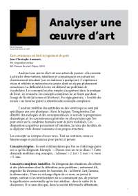 Analyser une œuvre d’art - Docsity