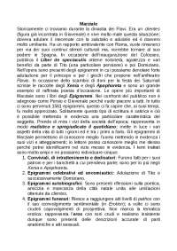 Riassunto marziale latino - Docsity