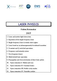 What is Laser?descrive further more about lasers.. - Docsity