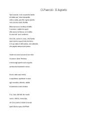 Giovanni Pascoli - X Agosto ( TESTO+PARAFRASI+COMMENTO) - Docsity