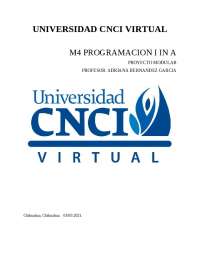 Proyecto Modular Programacion | Apuntes de Programación C | Docsity