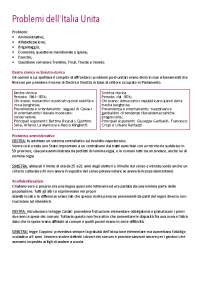 Problemi italia unita storia - Docsity