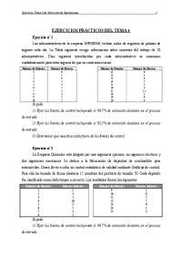 Ejercicios Practicas Tema 4 | Ejercicios de Dirección de las Operaciones | Docsity